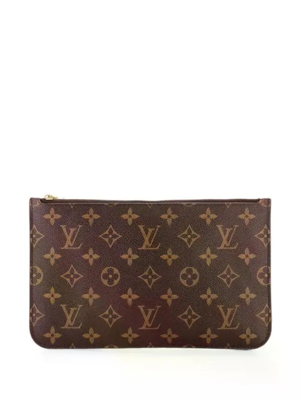 LOUIS VUITTON Monogram Canvas Large Pouch - Brown