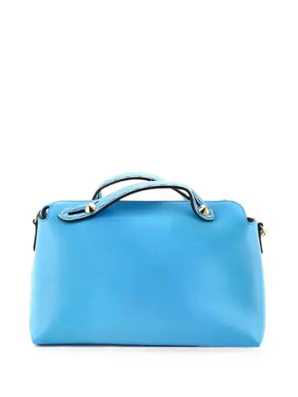 Fendi Logo The Way Stitched Leather Medium Satchel