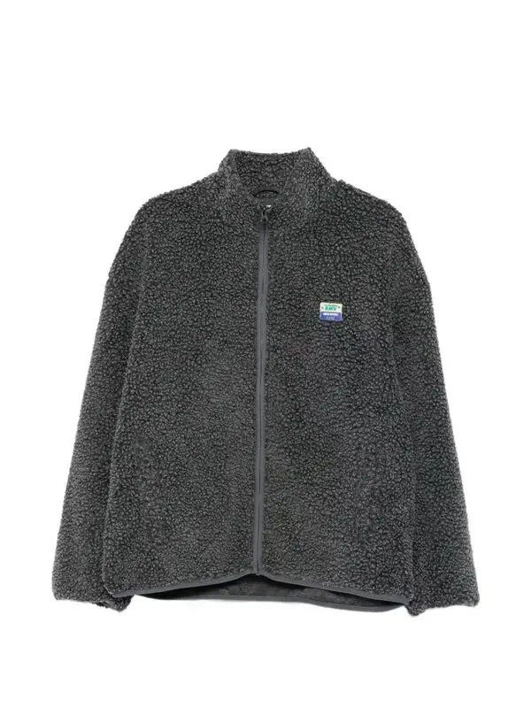 American Vintage Zip-up Fleece Sweatshirt - Grey