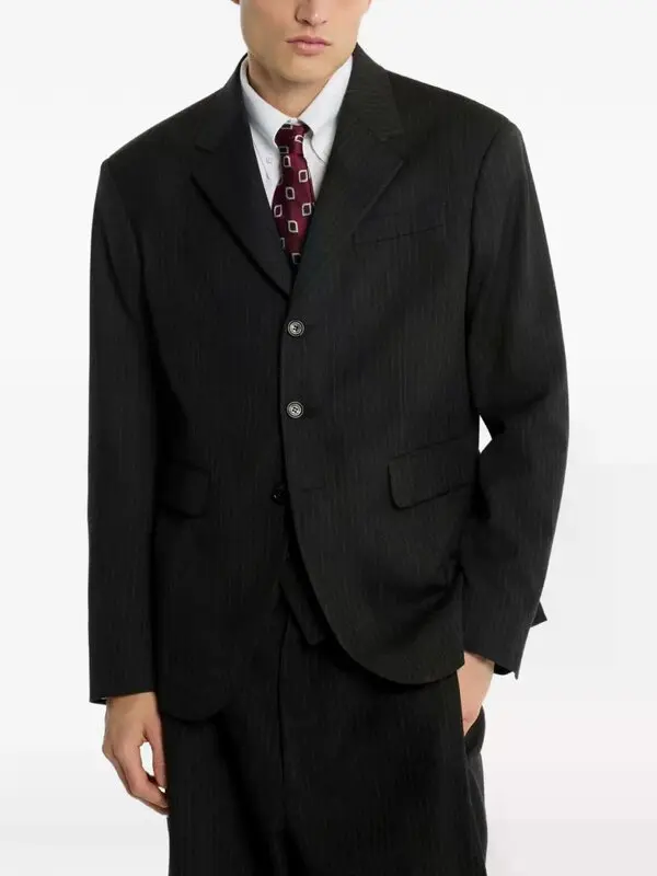 Dsquared2 Après Ski Pinstriped Osaka Blazer - Black