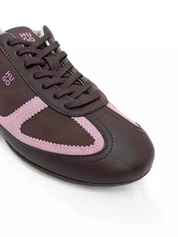 Hugo Contrast-trim Panelled Sneakers