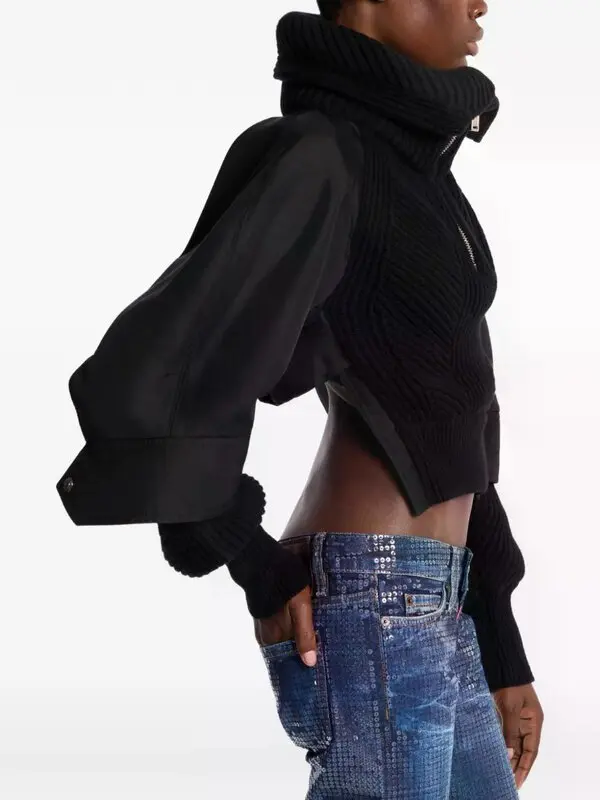 Dsquared2 Ribbed-knit Cropped Sweater