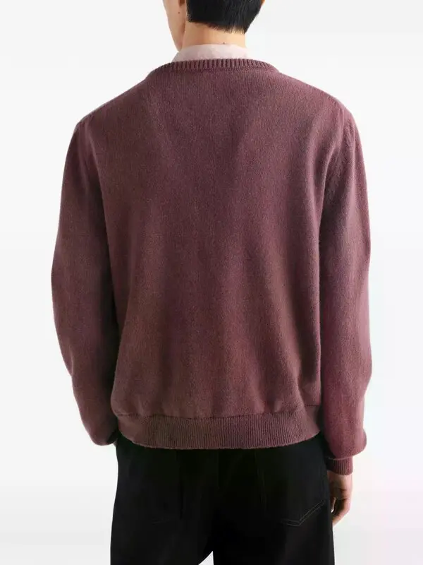 LEMAIRE Crew-neck Sweater In Alpaca Wool Blend