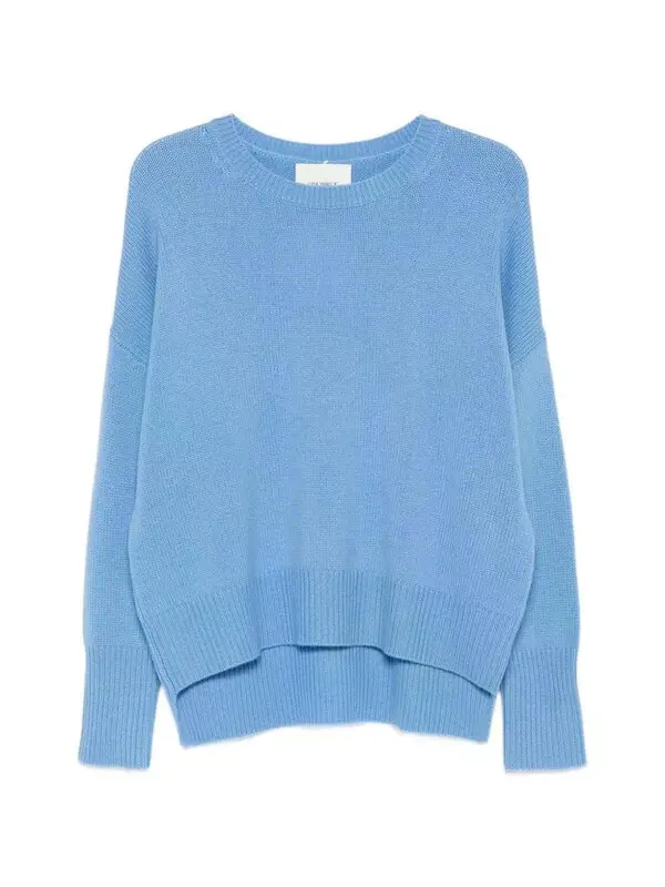 LISA YANG Mila Ribbed Knit Crew-neck Sweater - Blue