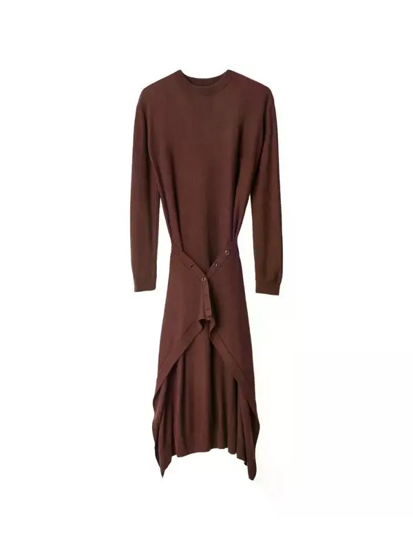 LEMAIRE Buttoned Dress In Merino Wool Blend