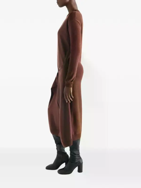 LEMAIRE Buttoned Dress In Merino Wool Blend