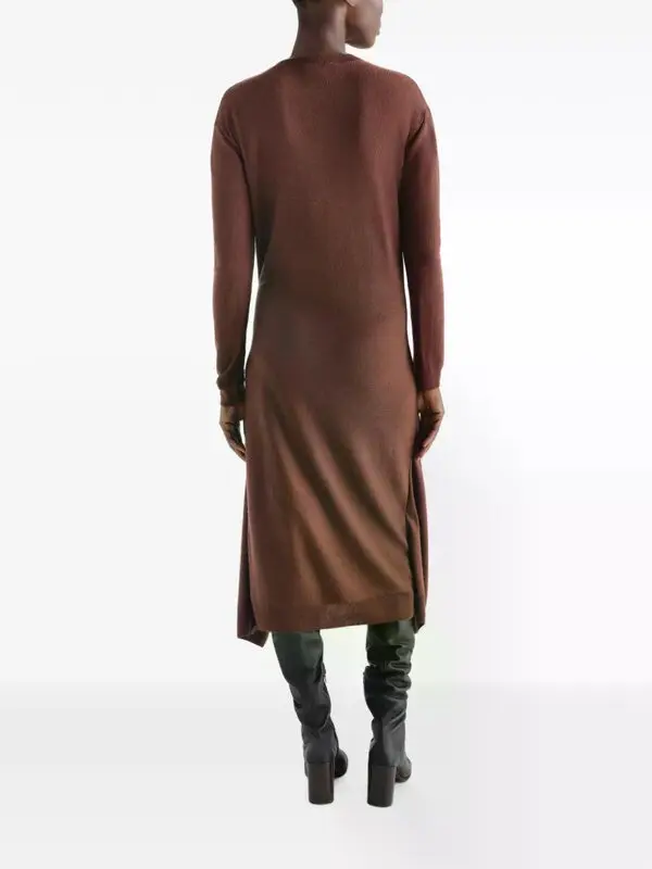 LEMAIRE Buttoned Dress In Merino Wool Blend
