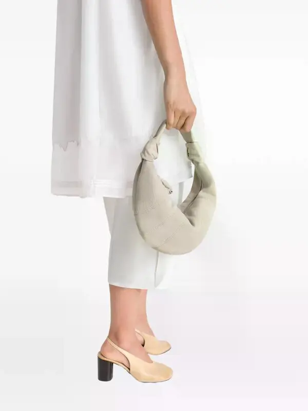 LEMAIRE Mini Fortune Croissant Bag In Alpaca Nubuck - Neutrals
