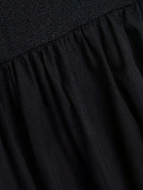 FRAME Crew-neck Maxi Dress - Black