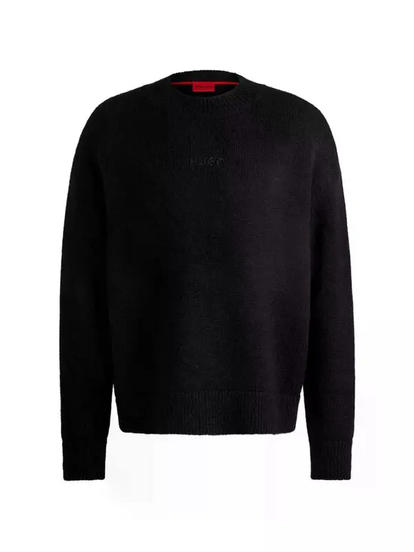 Hugo Logo-embroidered Crew-neck Sweater