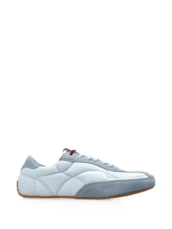ALOHAS Quilted Paneled Lace-up Sneakers - Blue
