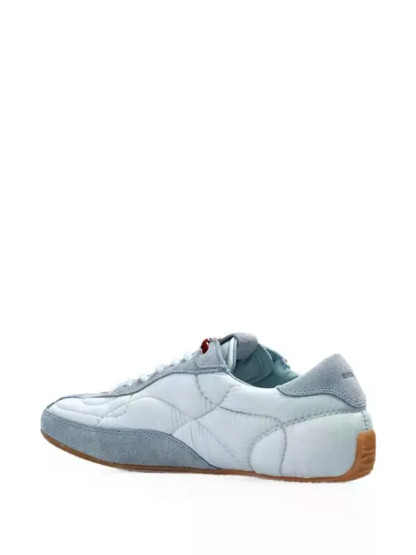 ALOHAS Quilted Paneled Lace-up Sneakers - Blue