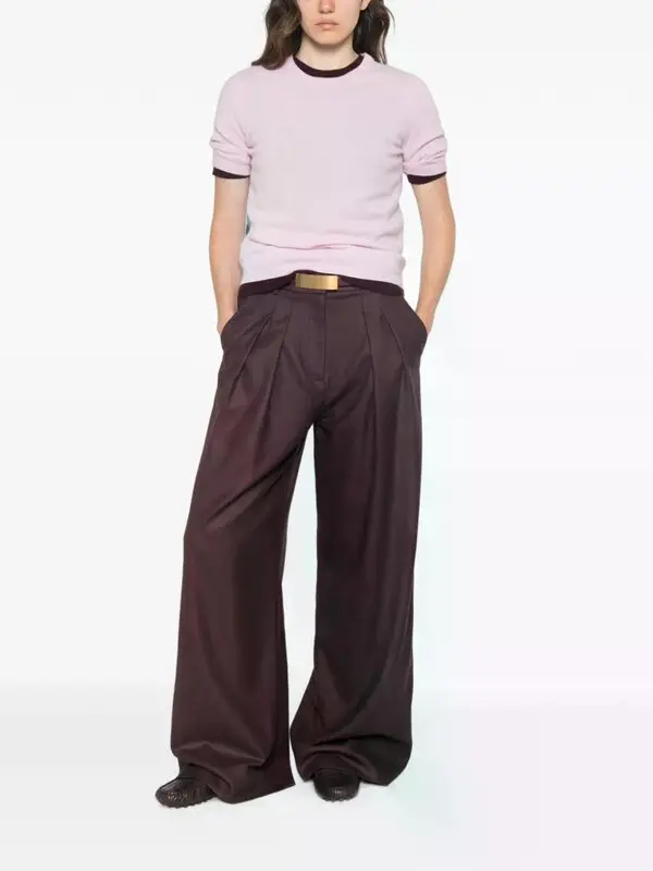 Eric Bompard Short-sleeved Cashmere Jumper - Pink