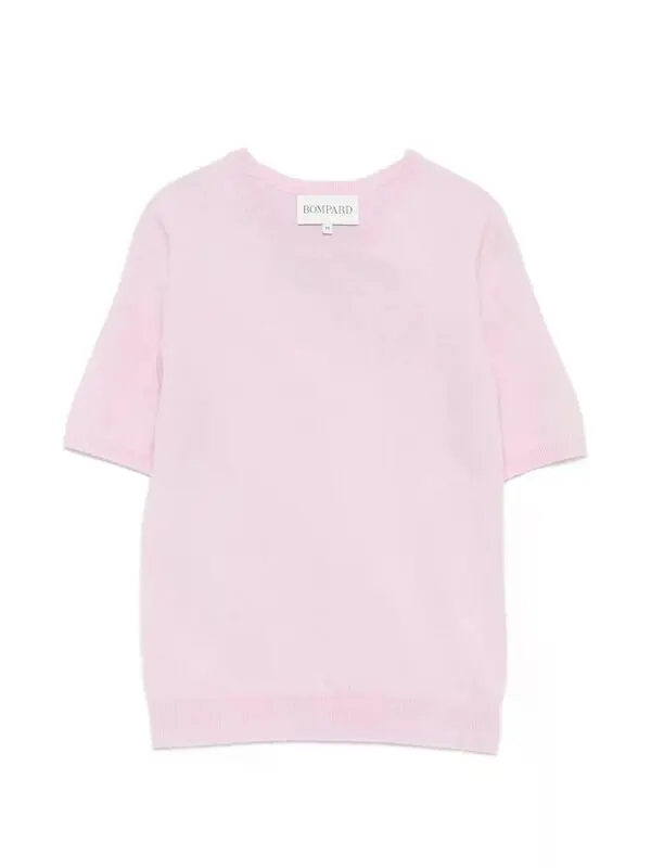 Eric Bompard Short-sleeved Cashmere Jumper - Pink