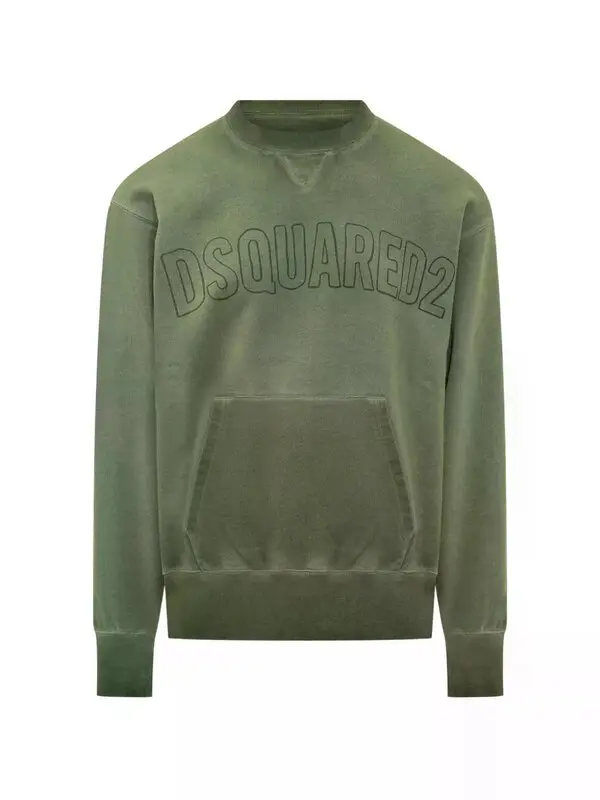 Dsquared2 Logo-embroidered Pouch-pocket Sweatshirt