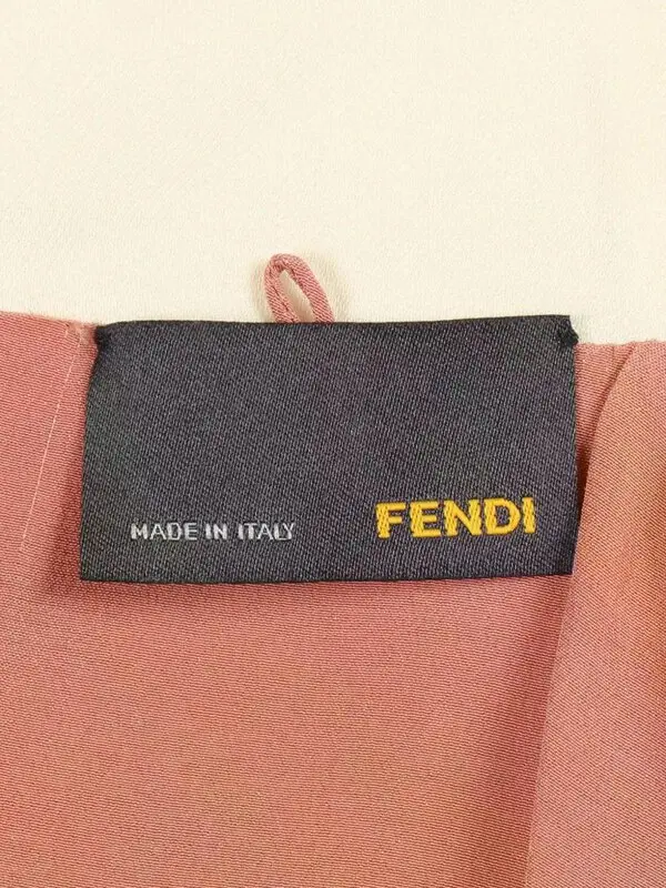 Fendi Striped High-neck Mini Dress