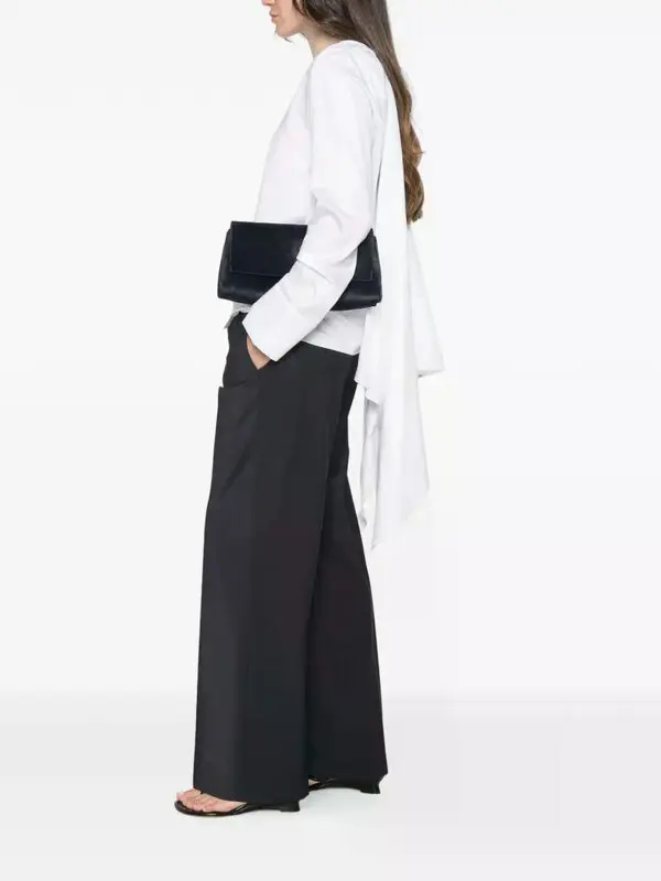 Peserico Elasticated-waistband Pressed-crease Trousers - Blue
