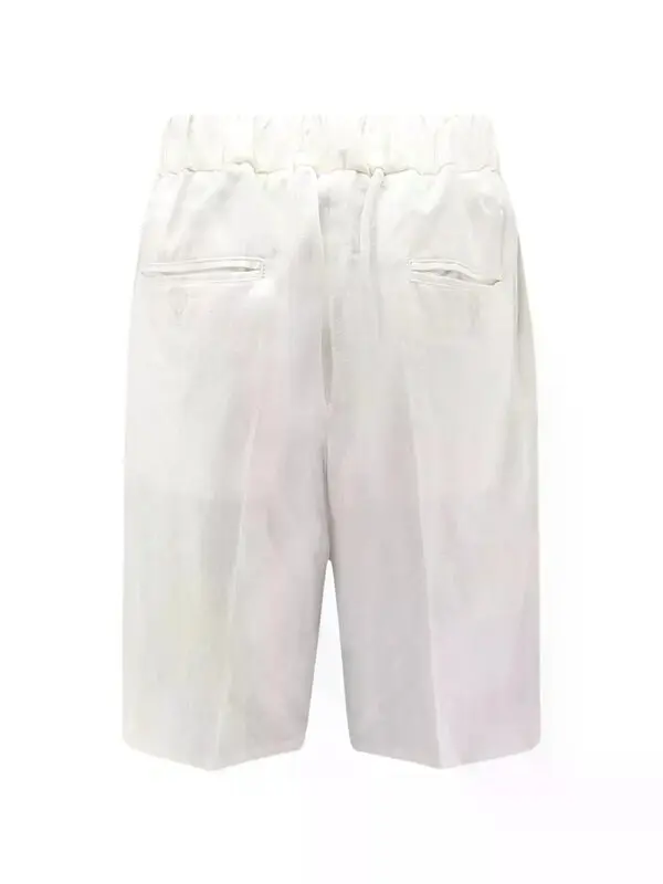 HEVO Drawstring-waist Pleated Shorts