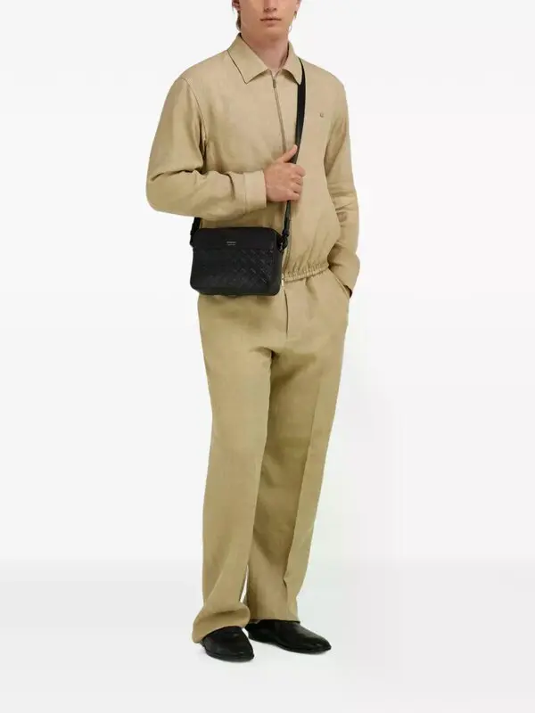 FERRAGAMO Monogram Shoulder Bag - Black