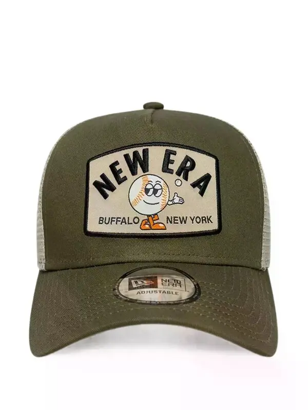 New Era Summer Patch 9forty A-frame Logo-patch Mesh-panel Trucker Hat - Green