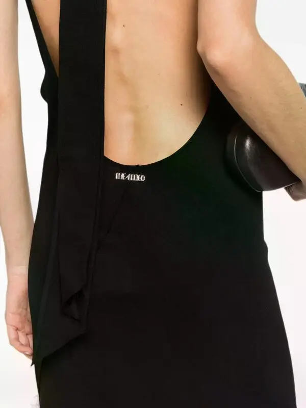 Attico Open-back Wool Dress