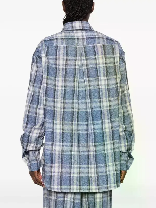 A.M.G. Check-pattern Button-down Shirt