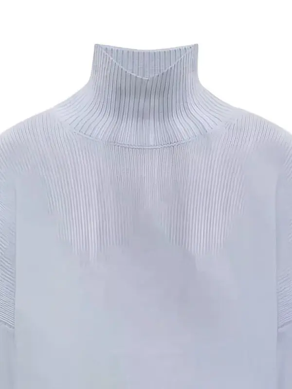 LISA YANG Cashmere Roll Neck Sweater - Blue