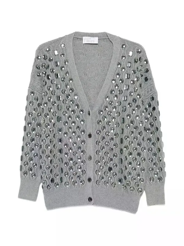 Giuseppe Di Morabito Embellished Cardigan - Grey