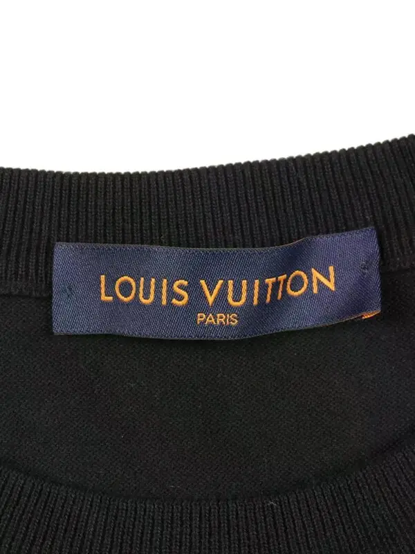 LOUIS VUITTON 2010s Graphic-knit T-shirt