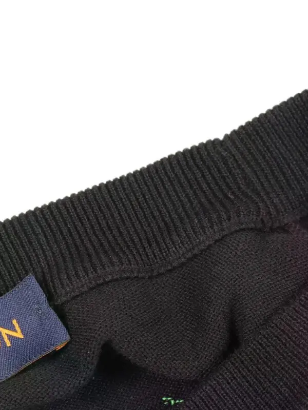 LOUIS VUITTON 2010s Graphic-knit T-shirt