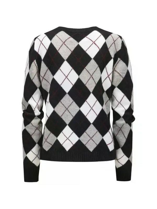 LISA YANG Antoni Argyle-knit Cashmere Sweater