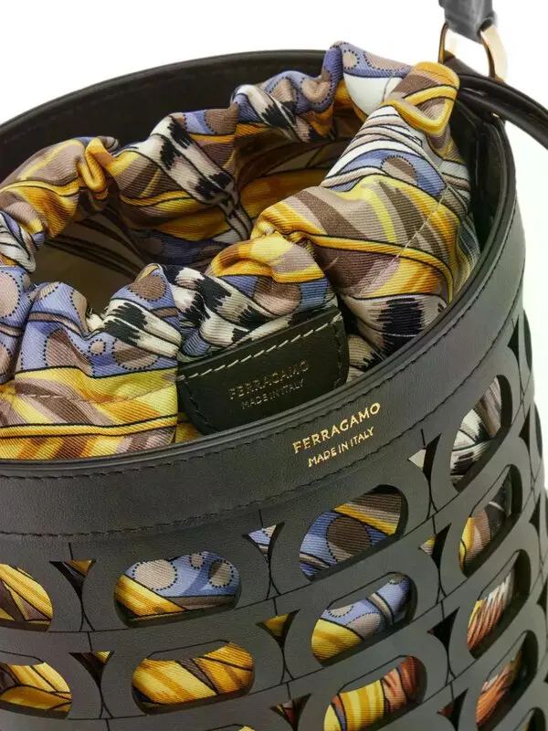 FERRAGAMO Gancini Bucket Bag Xs