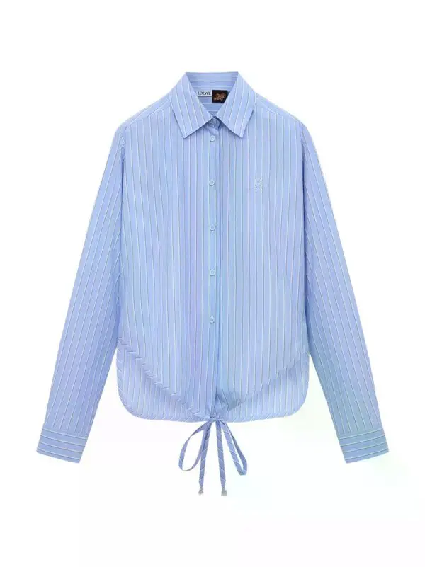 Loewe Striped Tie-waist Shirt - Blue