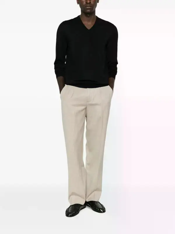 FILERIA V-neck Long Sleeve Sweater