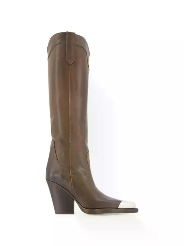 Paris Texas El Dorado Embellished Boots - Brown