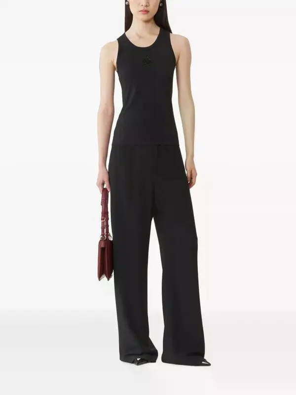 LANVIN Sleeveless Bead-embellished Tank Top