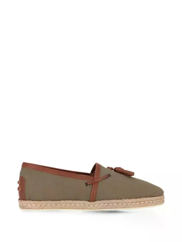 TOD'S Espadrille Loafers With Tassel Detail