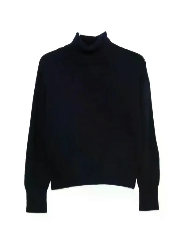 SEMICOUTURE Roll-neck Sweater - Blue
