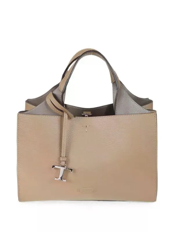 TOD'S T Timeless Grained Handbag