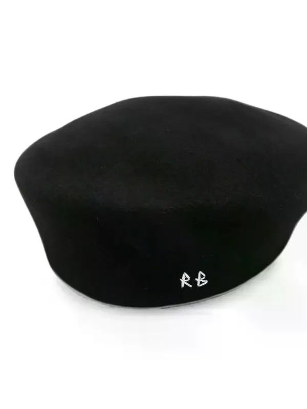 Ruslan Baginskiy Logo-embroidered Beret - Black