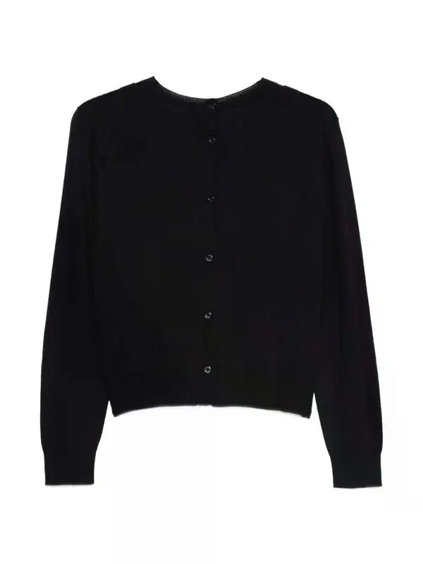 SEMICOUTURE Button-up Wool Cardigan - Blue