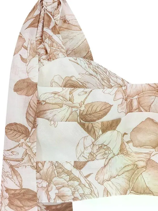 LAVI COUTURE Seraphina Floral-print Cropped Top