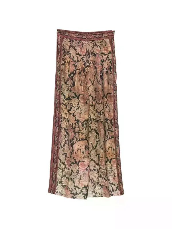 PIERRE-LOUIS MASCIA Floral-print Trousers - Black