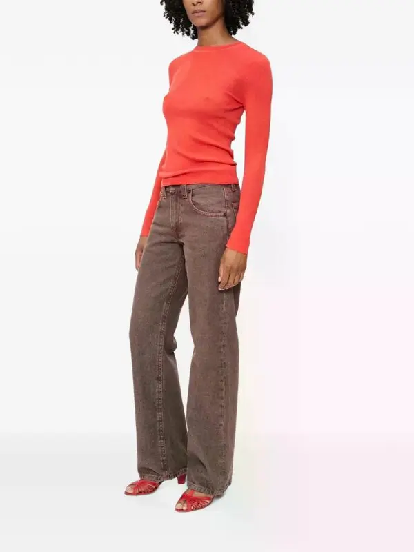 6397 Heirloom Ribbed-knit T-shirt - Blue