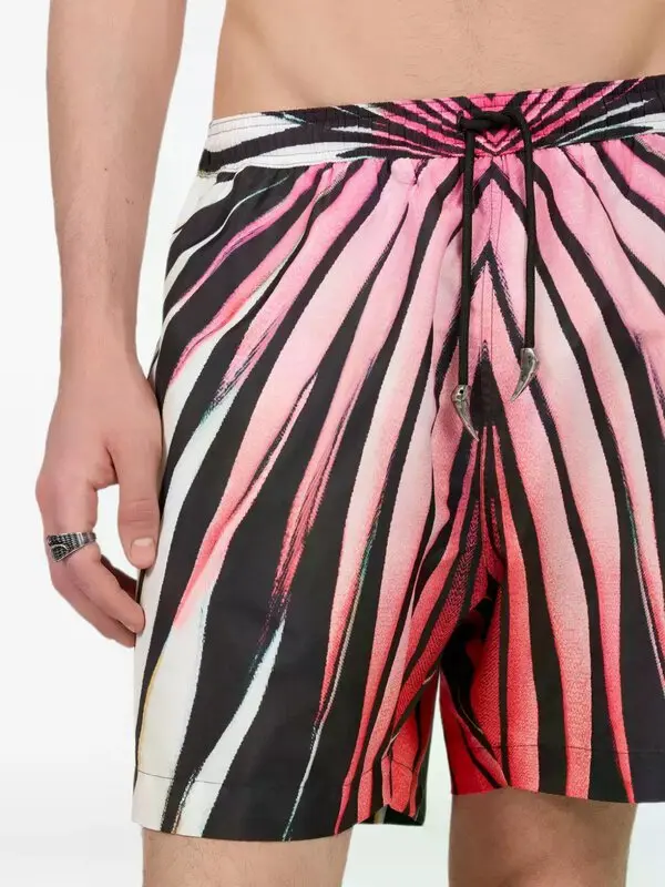 Roberto Cavalli Graphic-print Drawstring Swim Shorts
