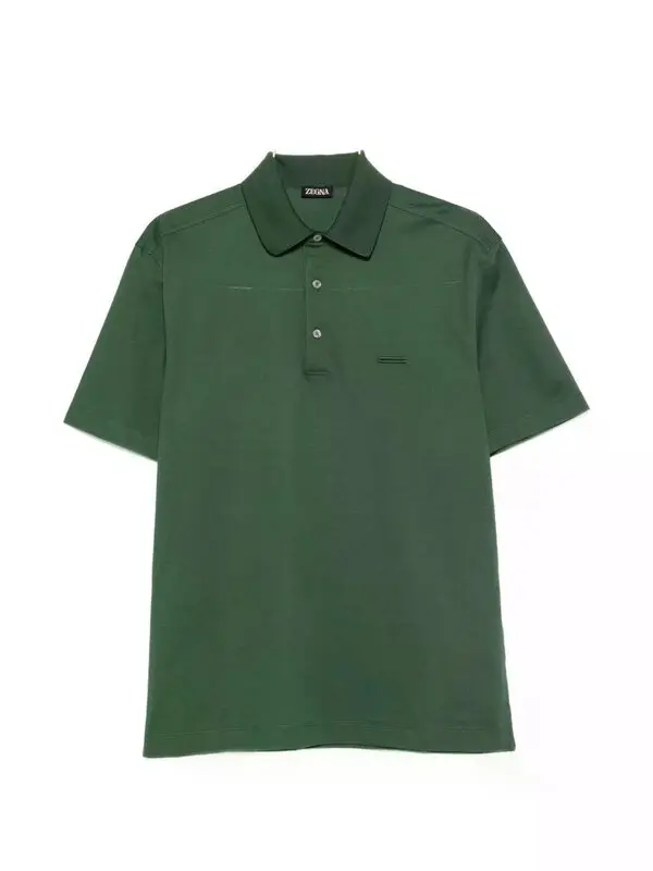 Zegna Short-sleeve Polo Shirt - Green