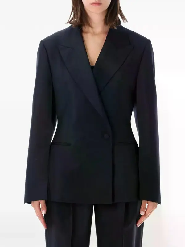 RÓHE Hourglass Peak-lapels Blazer - Blue