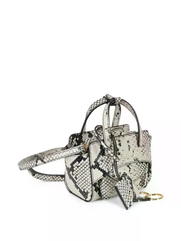 HIDESINS Python-effect Flap Tote Bag