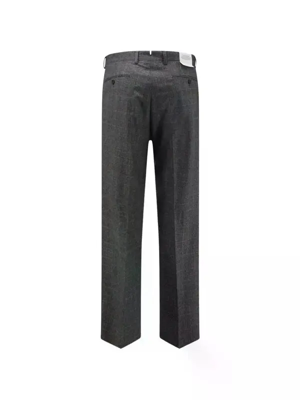 GERMANO 1952 Check-pattern Pleated Trousers