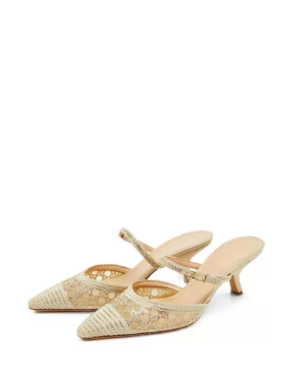 Dior Capture Cannage Crystal Mules